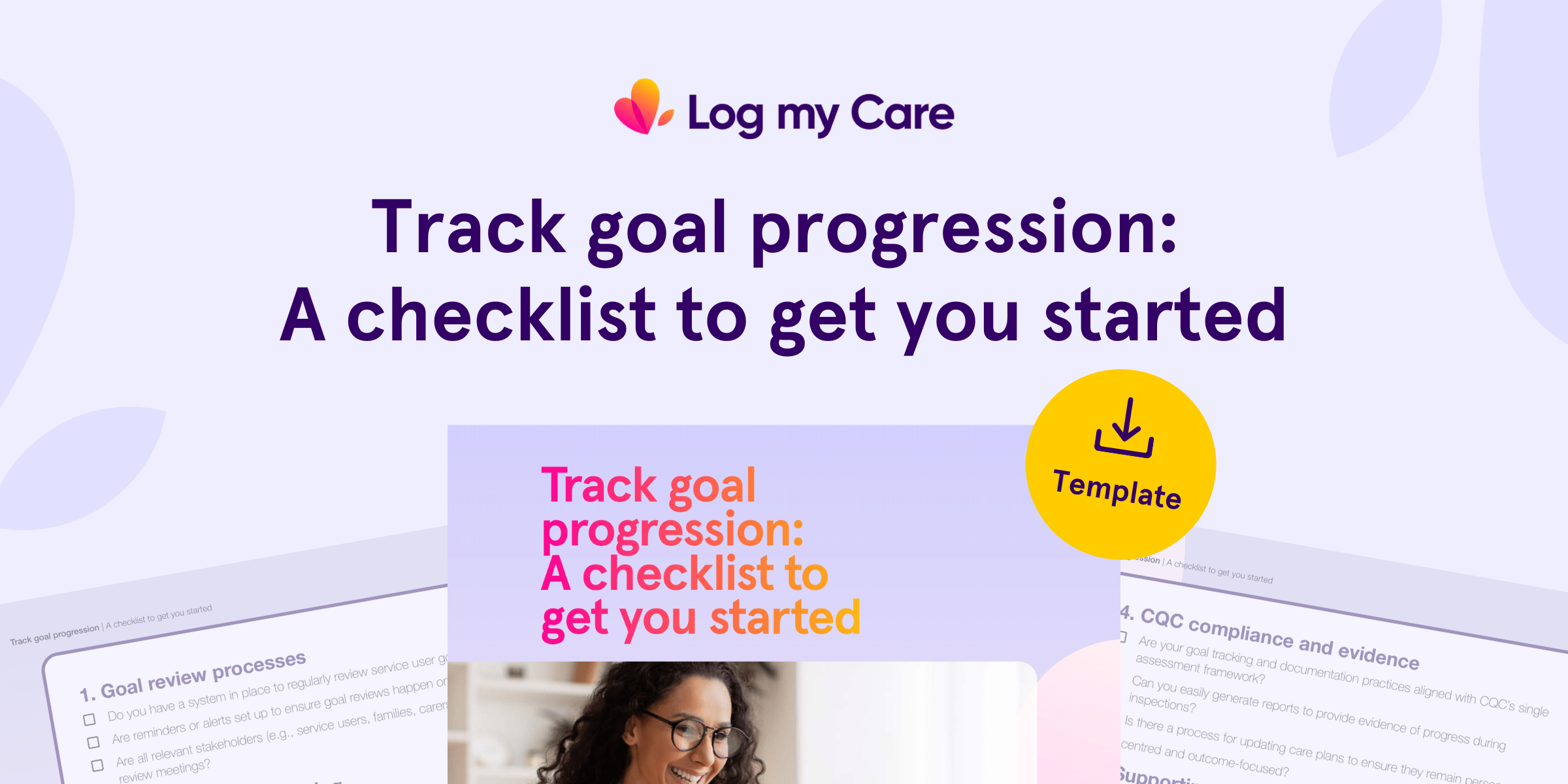 Track goal progression: A checklist to get you started | Log my Care